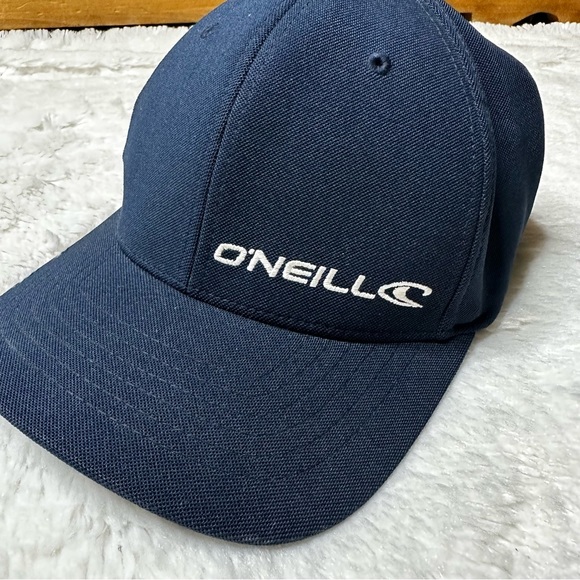 O'Neill | Accessories | Oneill Flex Fit Embroidered Logo Fitted Trucker Hat Navy Mens Sm | Poshmark